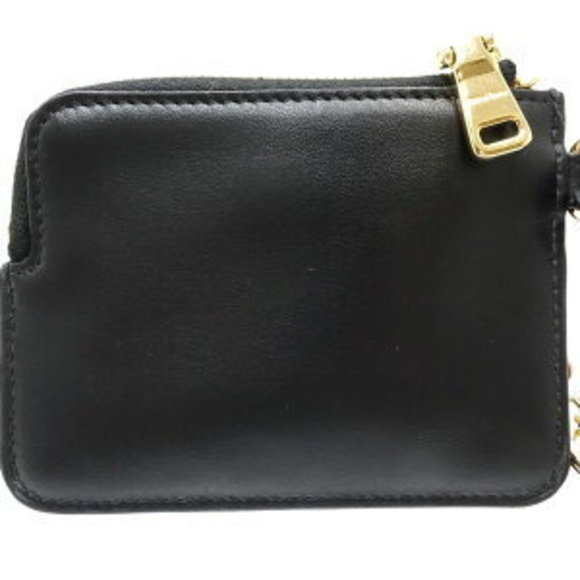 Miu Miu | Bags | Miu Miu Coin Case Key Calf Black | Poshmark